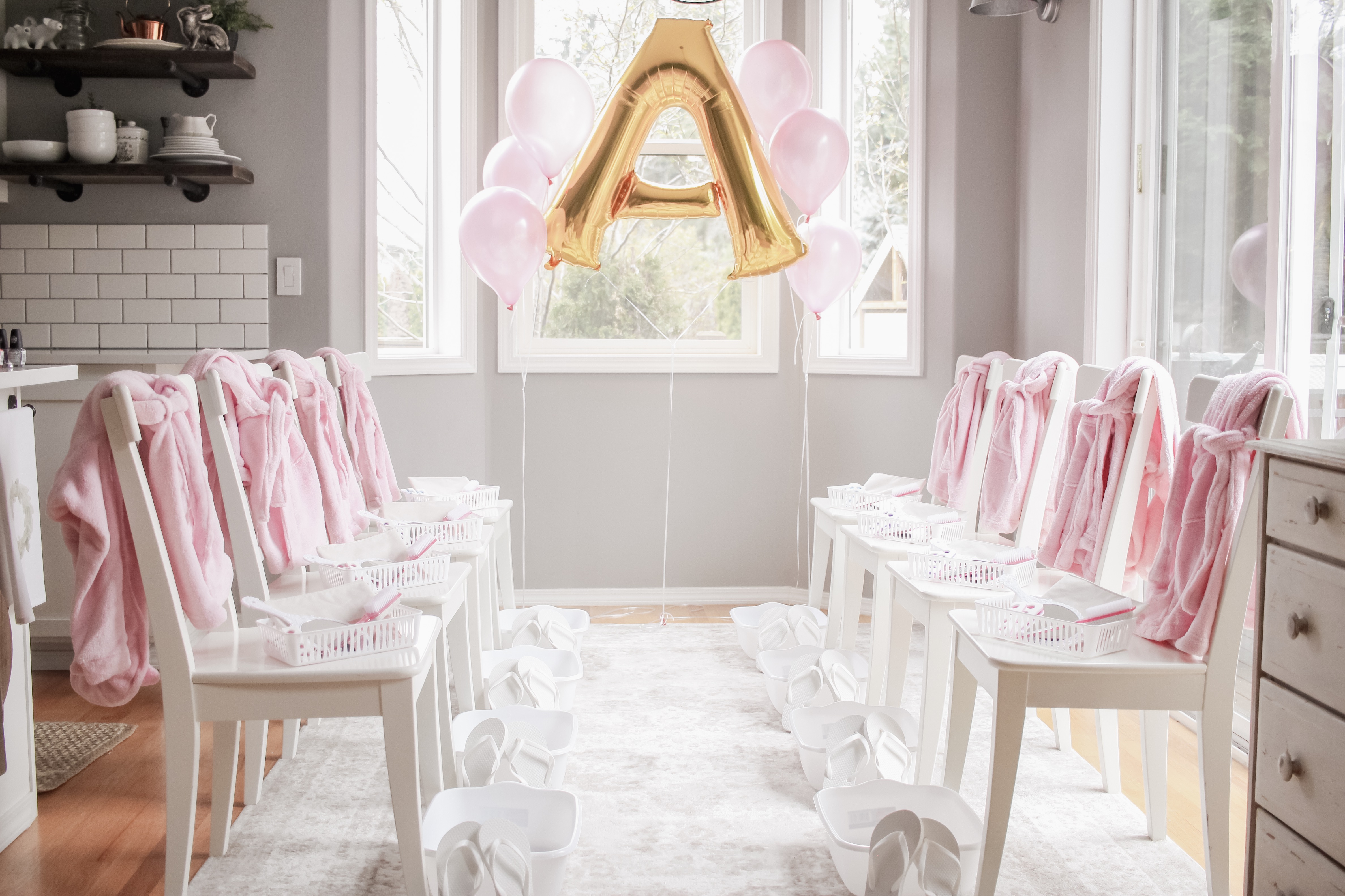 DIY Little Girl's Spa Birthday Party - Rain and Pine