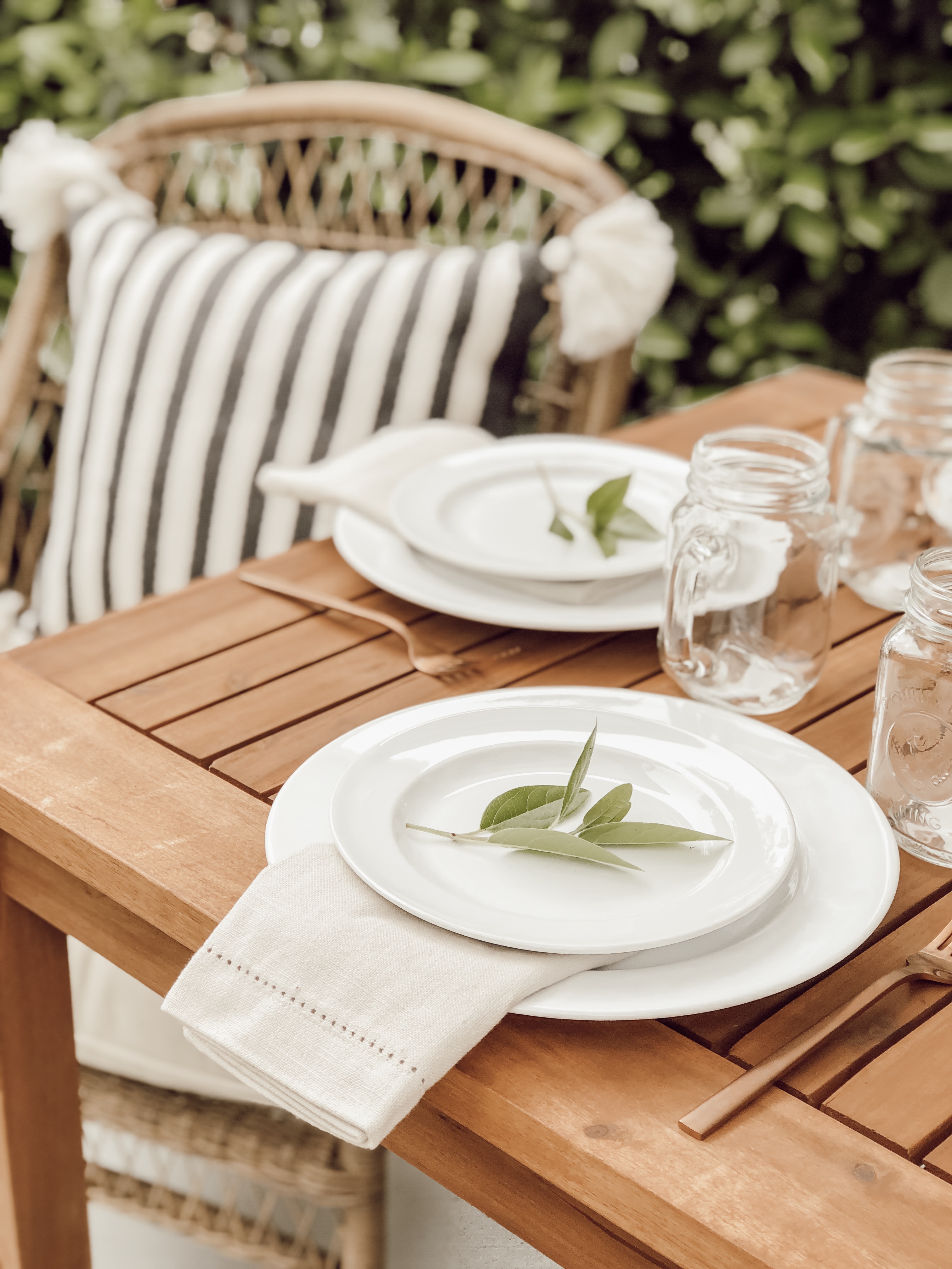 A Country Farmhouse Outdoor Tablescape with Walmart.com - Rain and Pine