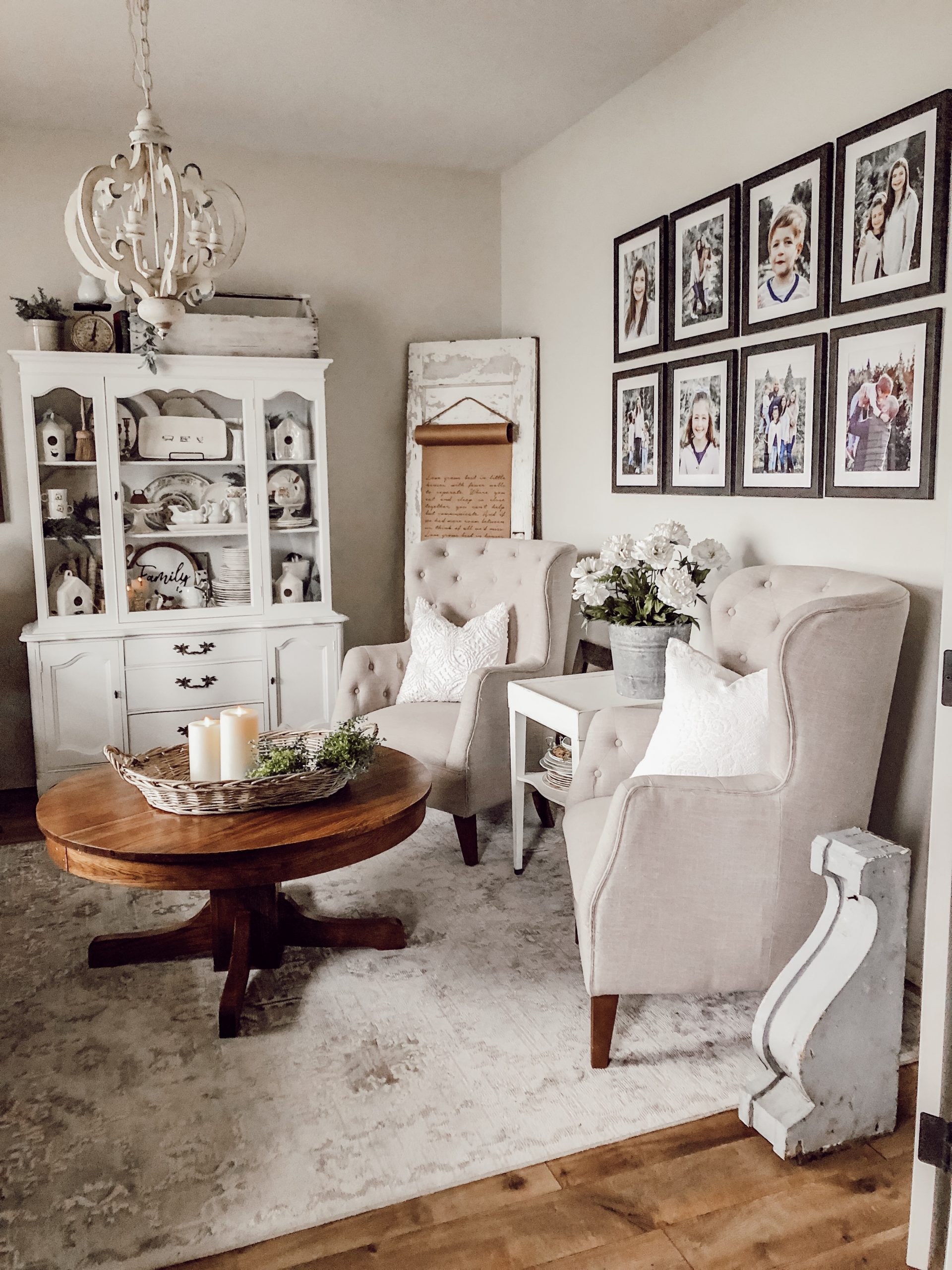 Our Cottage Farmhouse Spring Home Tour - Rain and Pine