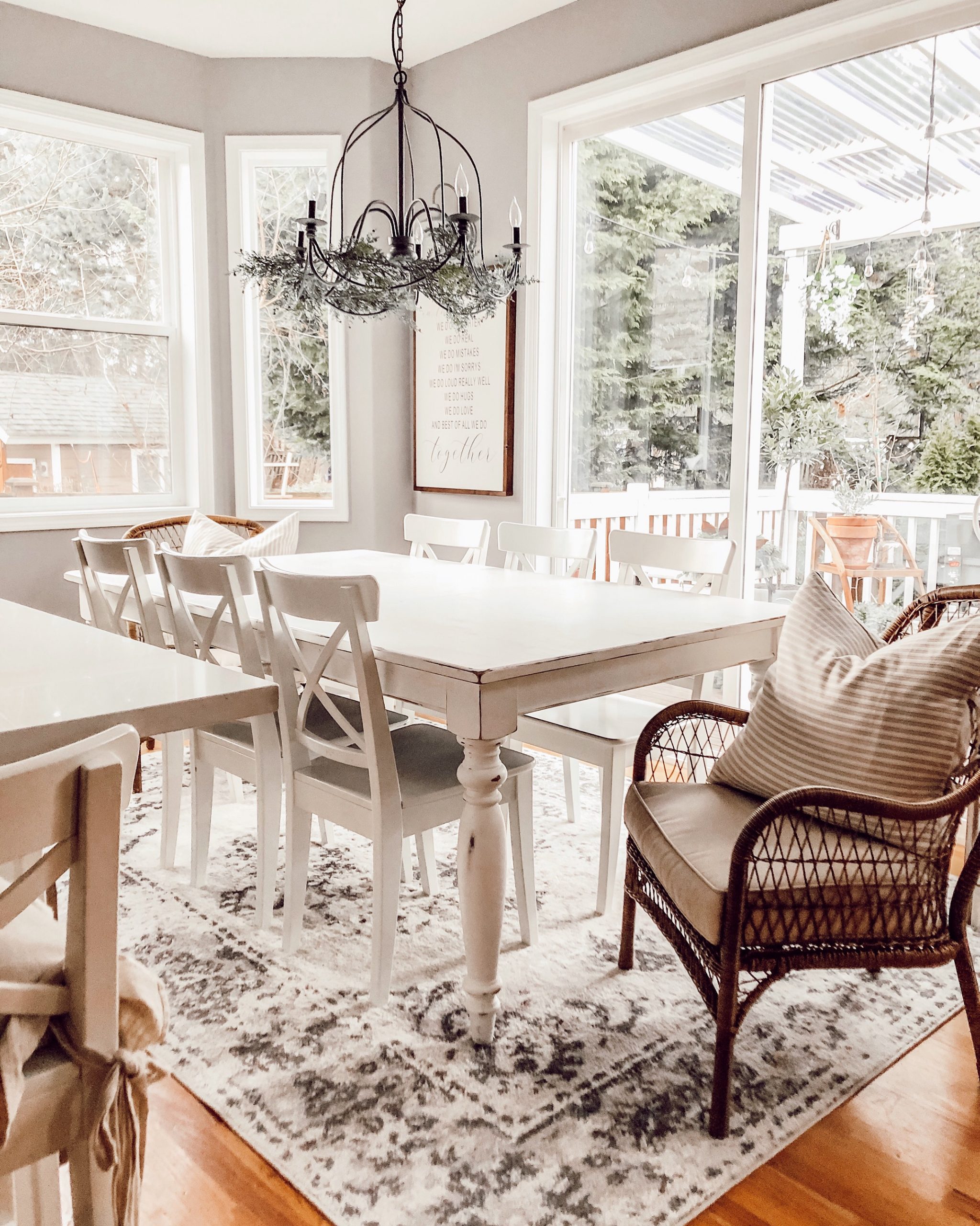 Our Cottage Farmhouse Spring Home Tour - Rain and Pine