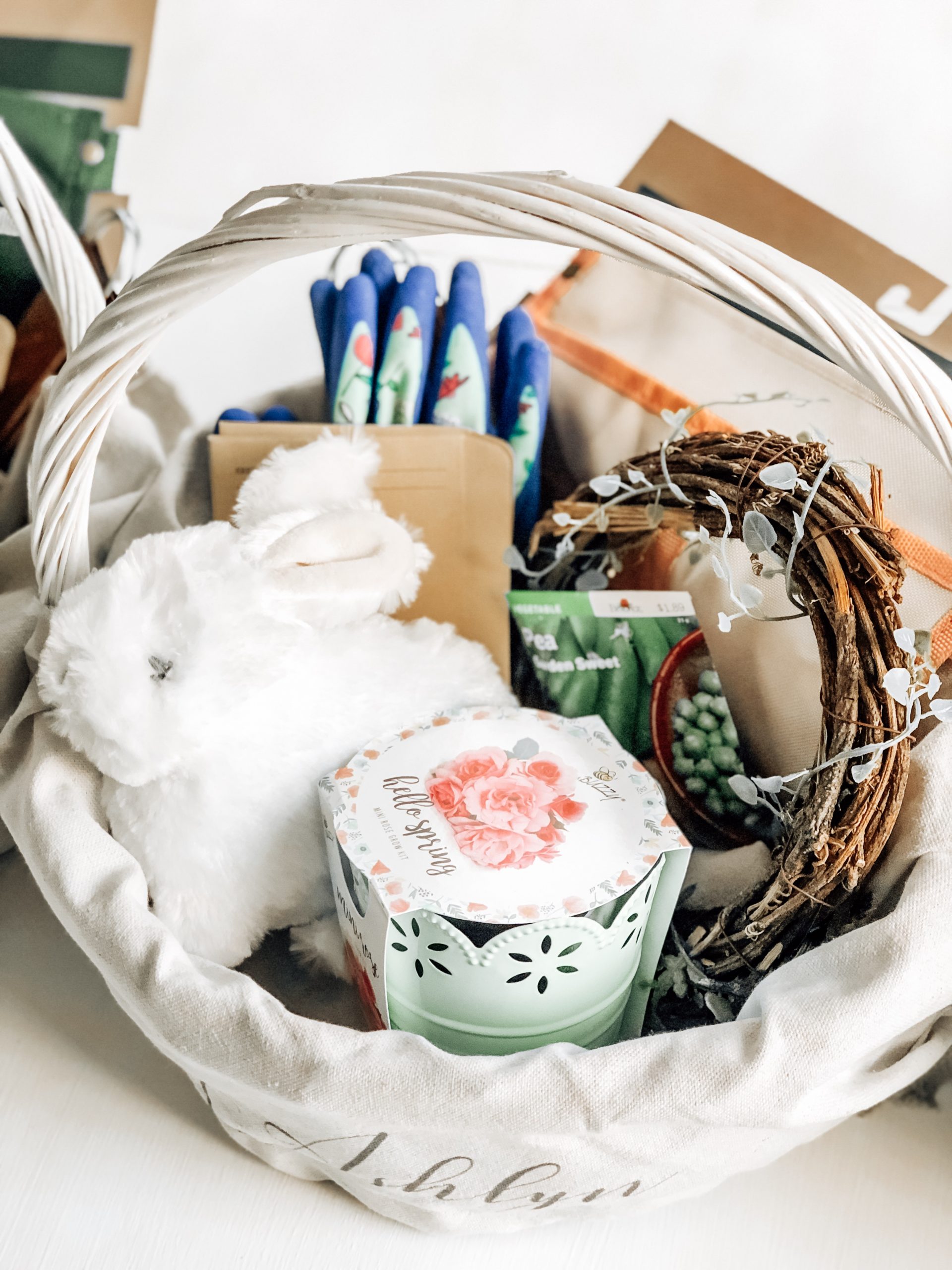Spring Themed Easter Baskets with Gardening Supplies (Candy-Free ...