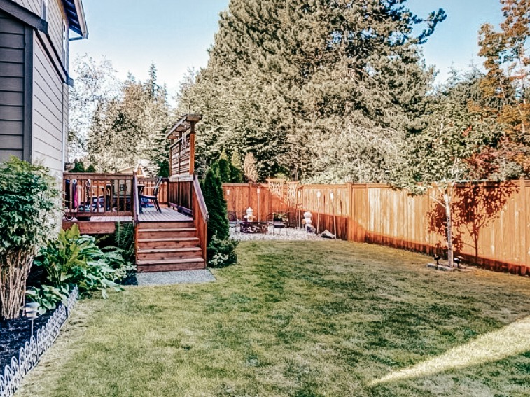 Our Small Suburban Backyard Overhaul with a Deck and Patio Combo and ...